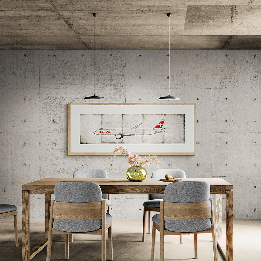 הדפס תחריט | מטוס Swiss | שלו גיל